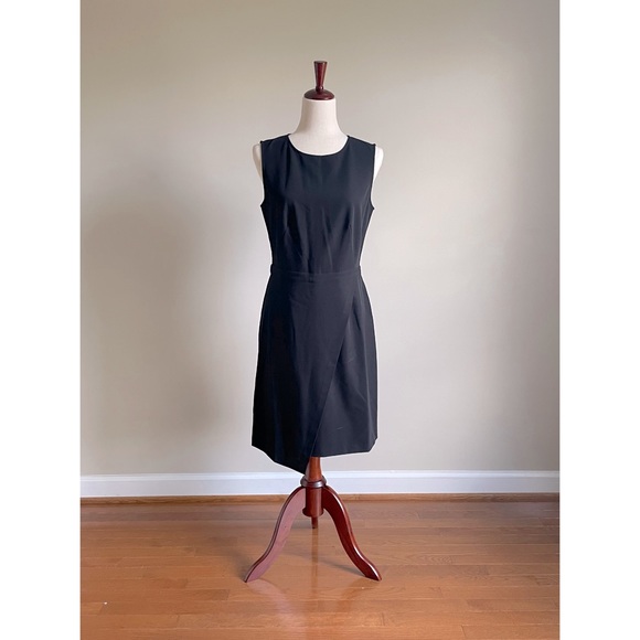 H by Halston | Dresses | H By Halston Classic Little Black Wrap Dress ...